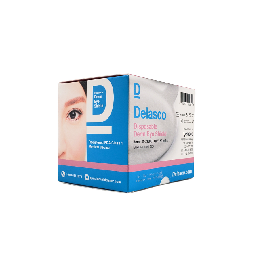 Delasco Derm Eye Shields - FDA Class 1 Eye Protection for Standard Pro ...